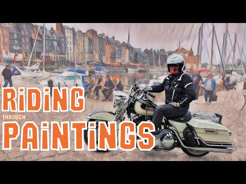 Motorcycle tour in NORMANDY in the surroundings of ROUEN: testing our MONET's TRAIL tour