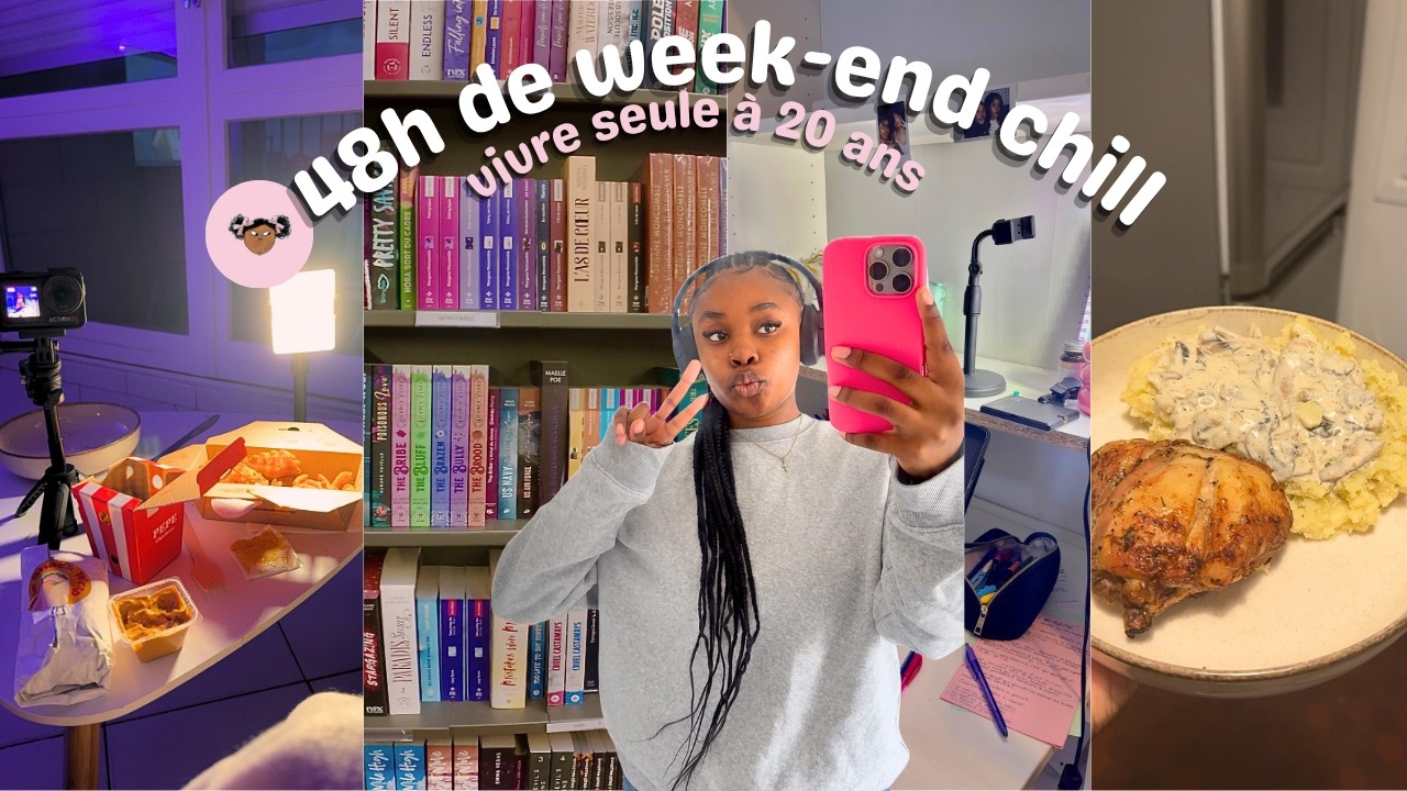 Week-end vlog | vivre seule à 20 ans, cuisine, lecture, révisions, meubles