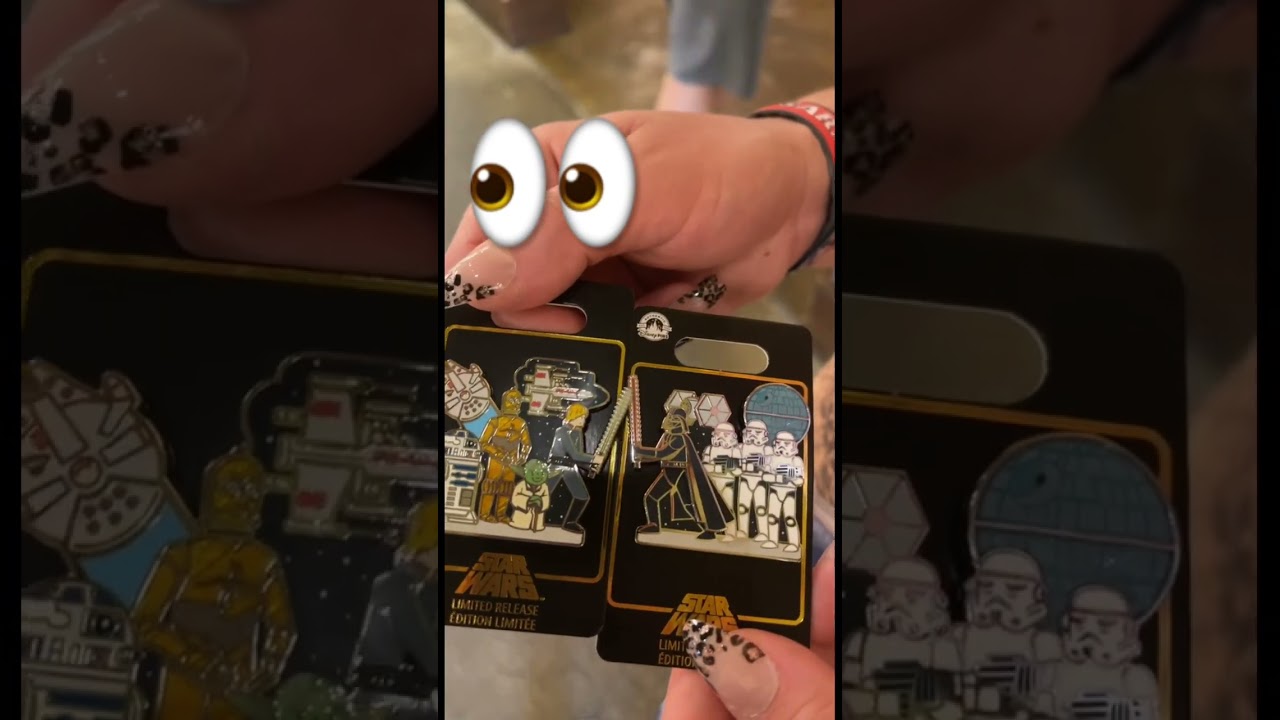 Limited edition Star Wars pins ! #shorts #disney #disneyworld #pins #starwars #viral