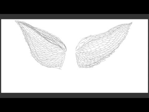 Drawing Wings in Adobe Photoshop VLog Day 24