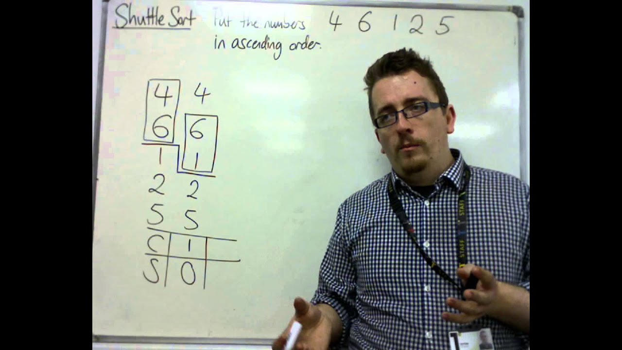 AQA Decision 1 2.02a Introducing Shuttle Sort