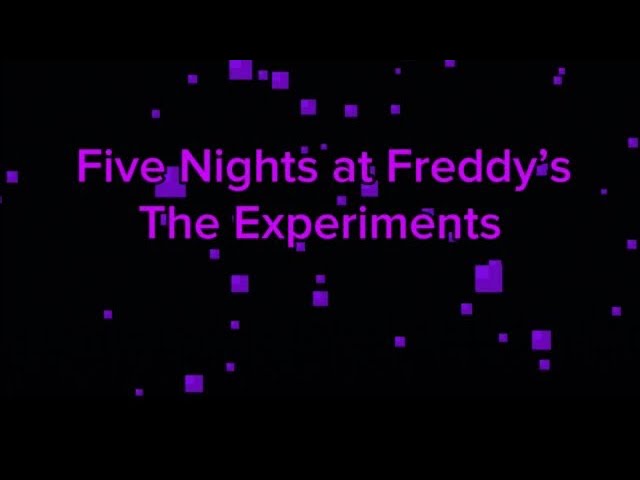 FNAF The Experiments Minecraft Map