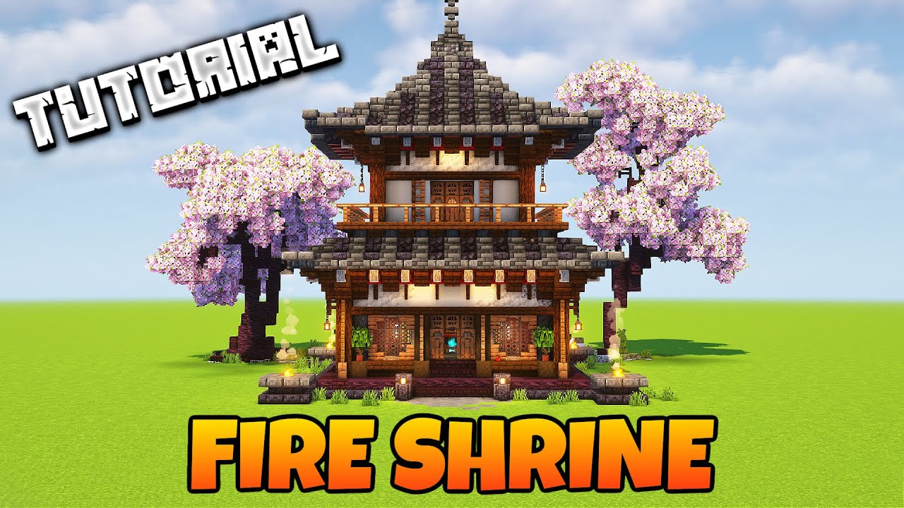 How To Build A Fire Shrine | Minecraft Tutorial - Minecraft Builders