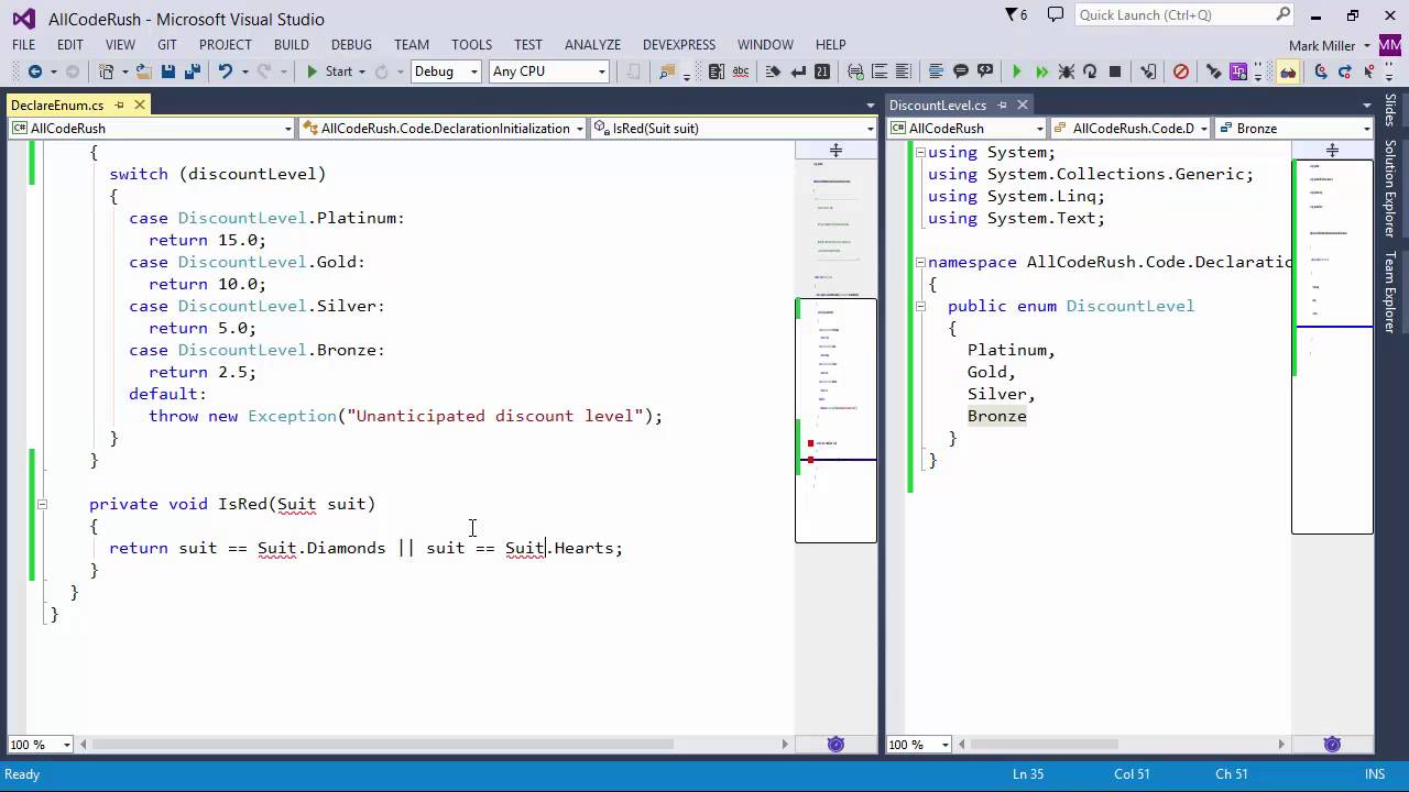 DevExpress CodeRush:  Declare Enum