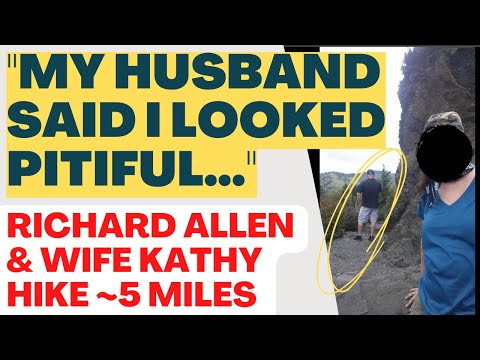 DELPHI, IN: Richard Allen wife Kathy's Facebook 9/23/18 video ~5-mile Charlies Bunion mountain hike