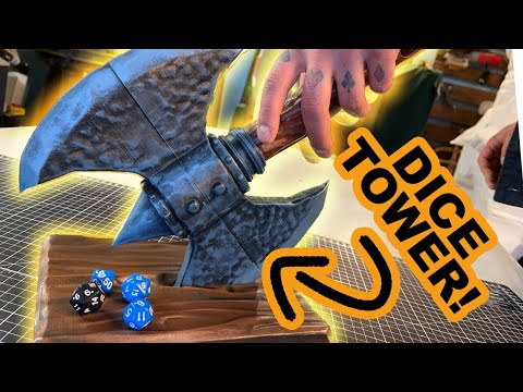 🎲 DICE TOWER - Battle Axe・ 3D File for 3D printing・Cults