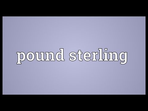 Pound sterling Meaning