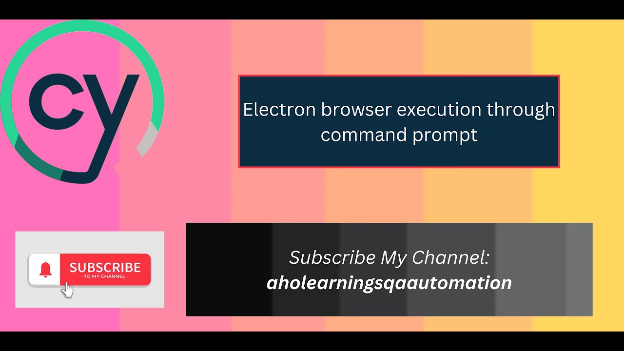 Electron Browser Execution through Command Prompt