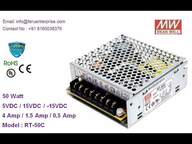 RT-50 Mean Well SMPS Power Supply - RT-50A Mean Well SMPS Power Supply Trader - Retailer from ...