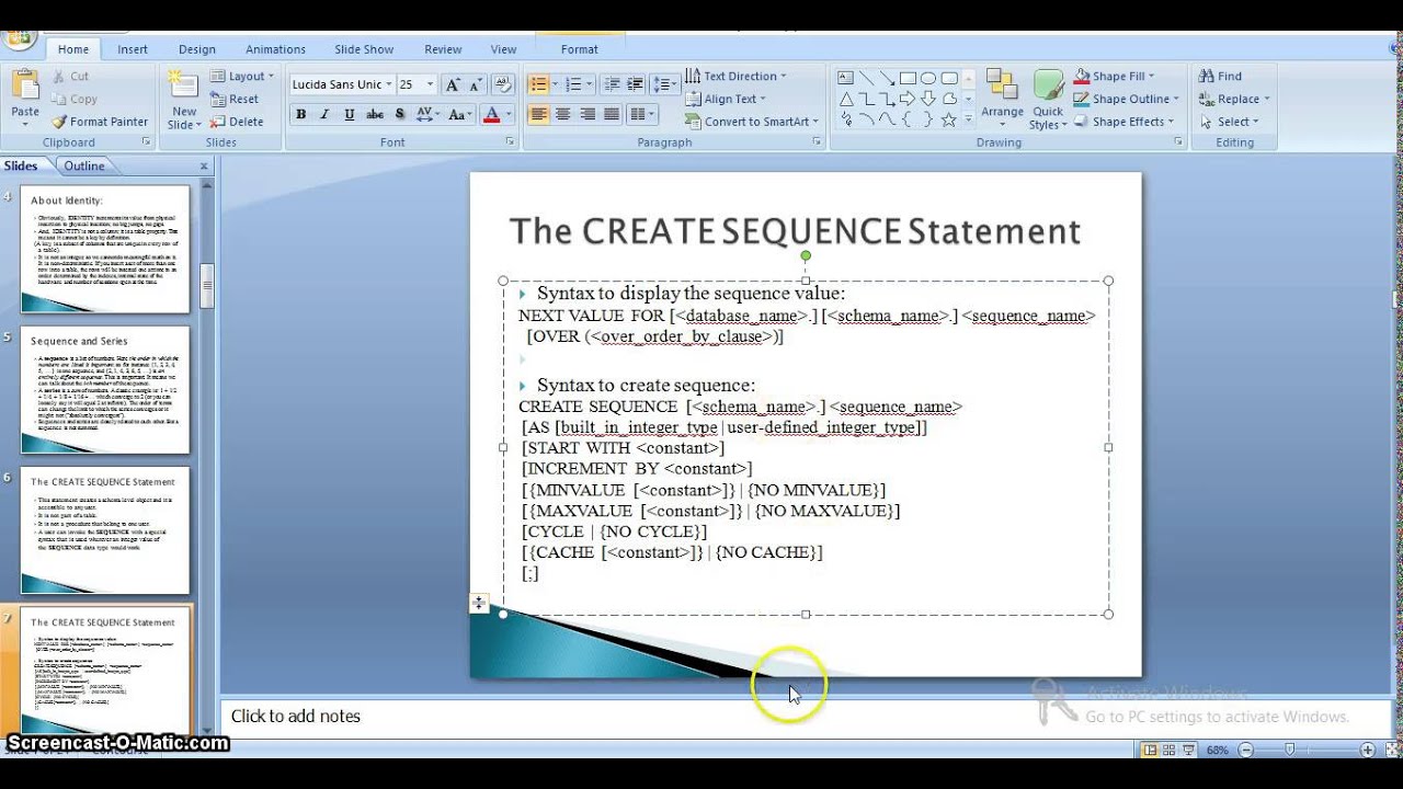 SQL Server Sequence Part1