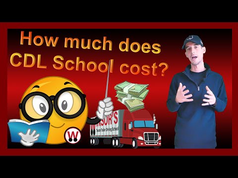 How much does CDL school cost? - Winsors Driving School
