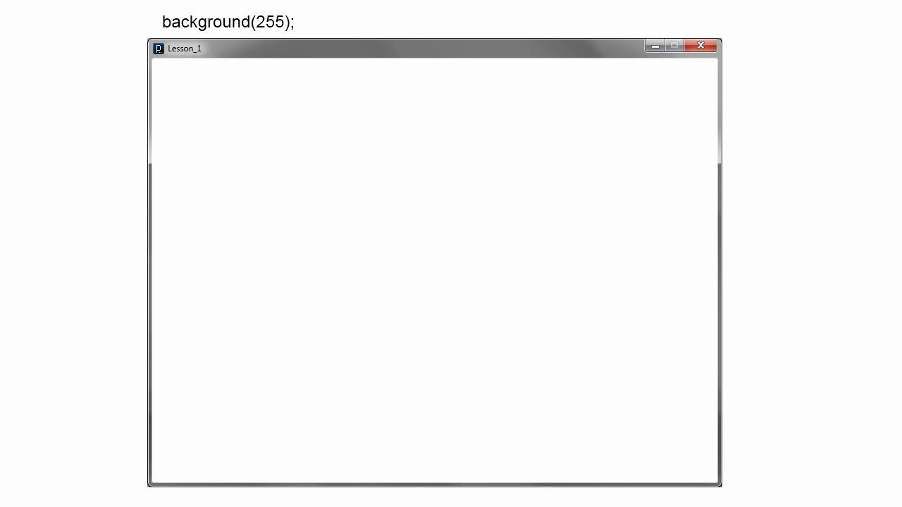 Functions in Processing - Programming Tutorial I