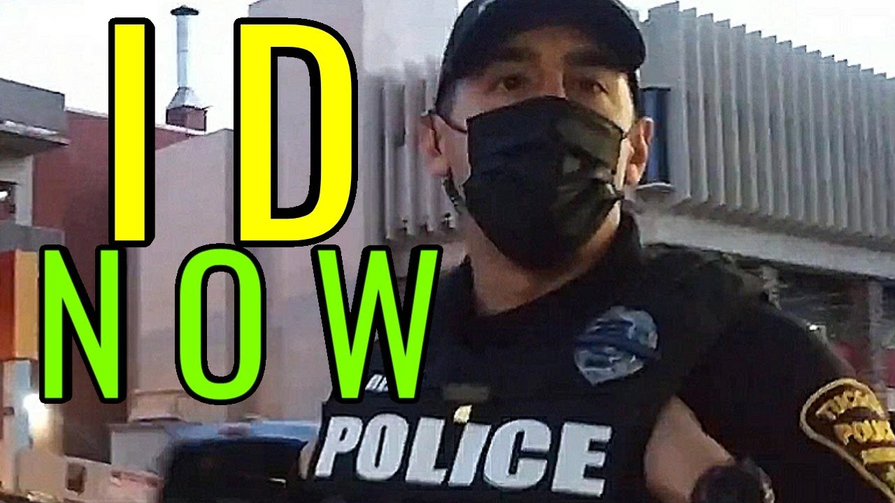 Cop demands id gets denied hard! first amendment audit fail (1st amendment fail) he knows his rights
