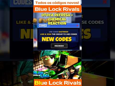 Otoya! Novos códigos Blue Lock Rivals - códigos Bloqueio Azul Rivais! Todos os códigos funcionais!