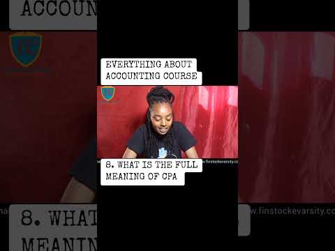 ACCOUNTING COURSE _WHAT IS THE FULL MEANING OF CPA