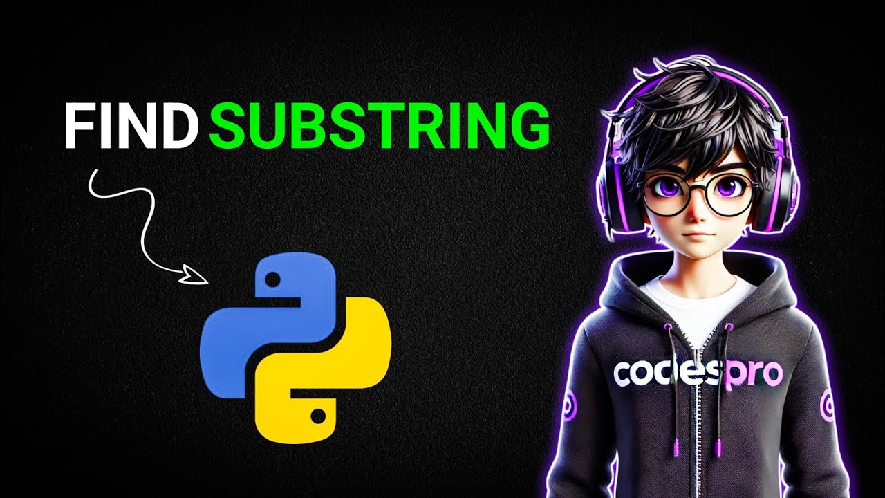 How to Find a Substring in a String Using Slicing | Python String Manipulation Tutorial
