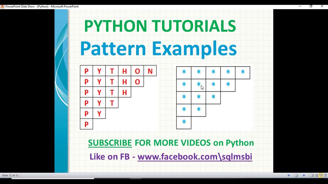 Python pattern programs | printing stars in right triangle shape in python