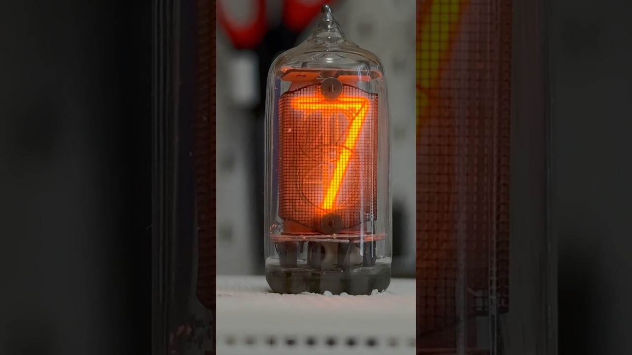 Cold‑Cathode Neon Meets Keypad Control — NL‑840 Test Rig #engineering #tech #nixie