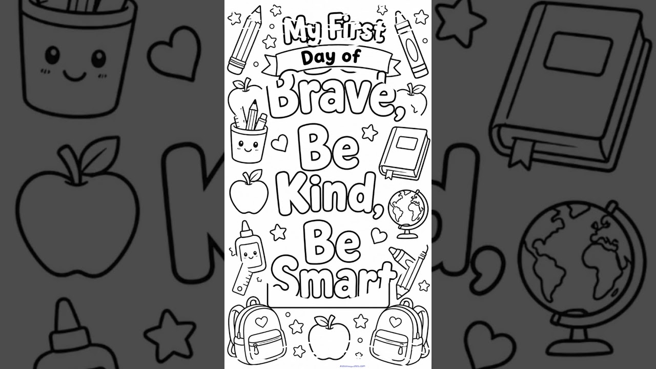 55 Cute Back-to-School Coloring Pages for a Smoother First Day | Free Printables #backtoschool #usa