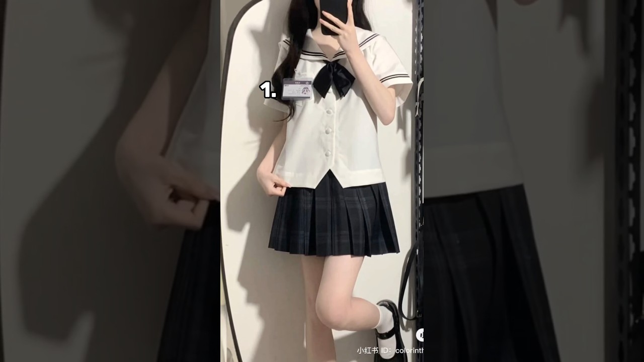 Ask your friend to choose your Japanese uniform 🇯🇵🍙🍡 #cute #beautiful #japanese #shorts
