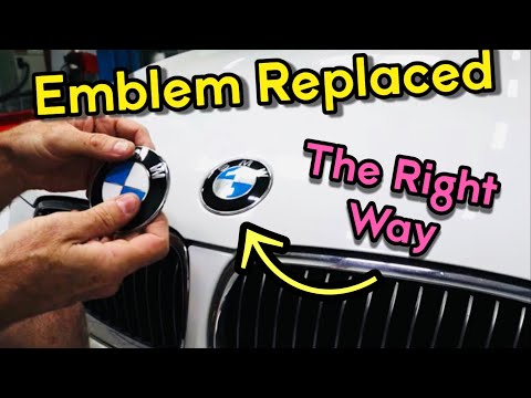DIY BMW Hood Emblem Replacement. EASY!