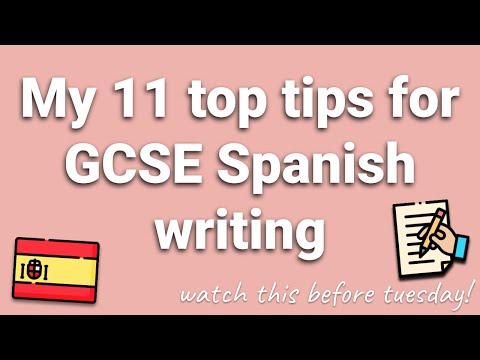 Last Minute Tips: GCSE Spanish Writing