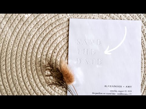 DIY Wedding Invitations with Cricut Maker - How To Emboss an Invitation with Cricut Debossing Tip