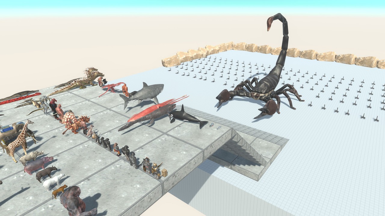Factions vs 120 Scorpions — Can Anyone Defeat the Giant Scorpion Boss?