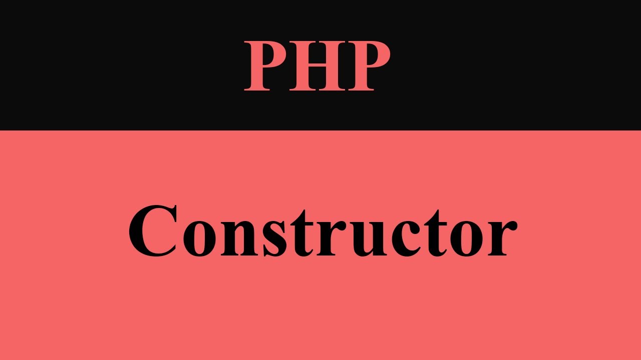 constructor in php | phpstarters