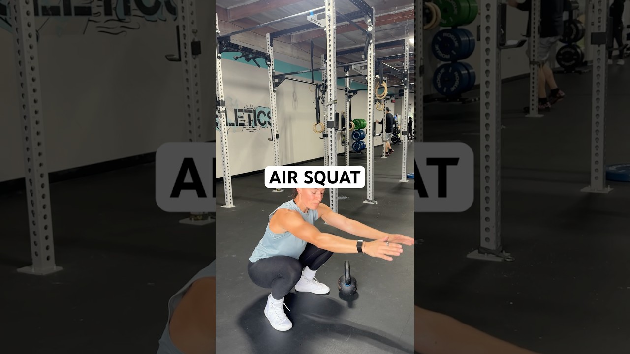 Air squat technique! #workouttutorial #squat #fitness #gym
