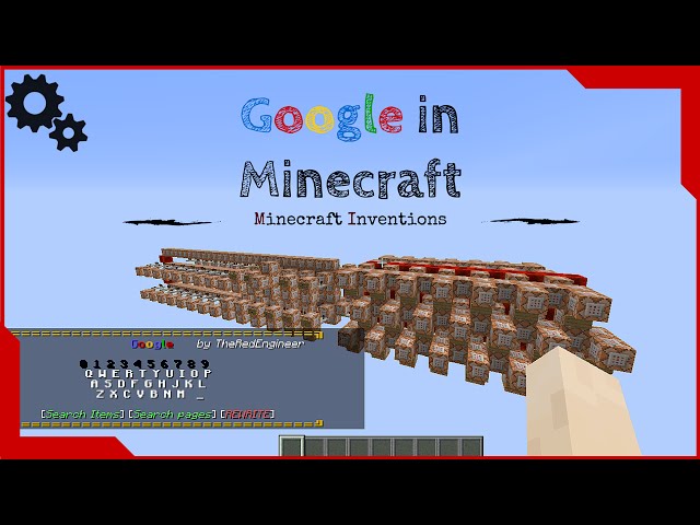 GOOGLE SEARCH ENGINE IN VANILLA MINECRAFT [Downloadable] Minecraft Map