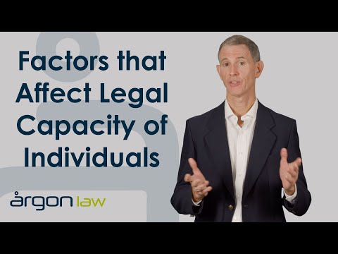 What gives legal capacity to certain people? | Legal Advice from a Sunshine Coast Lawyer