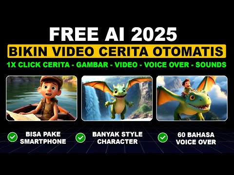 AI GRATIS INI BISA BIKIN VIDEO ANIMASI 3D ANAK OTOMATIS - GAMBAR, VIDEO, SOUNDS, VOICE OVER #ai