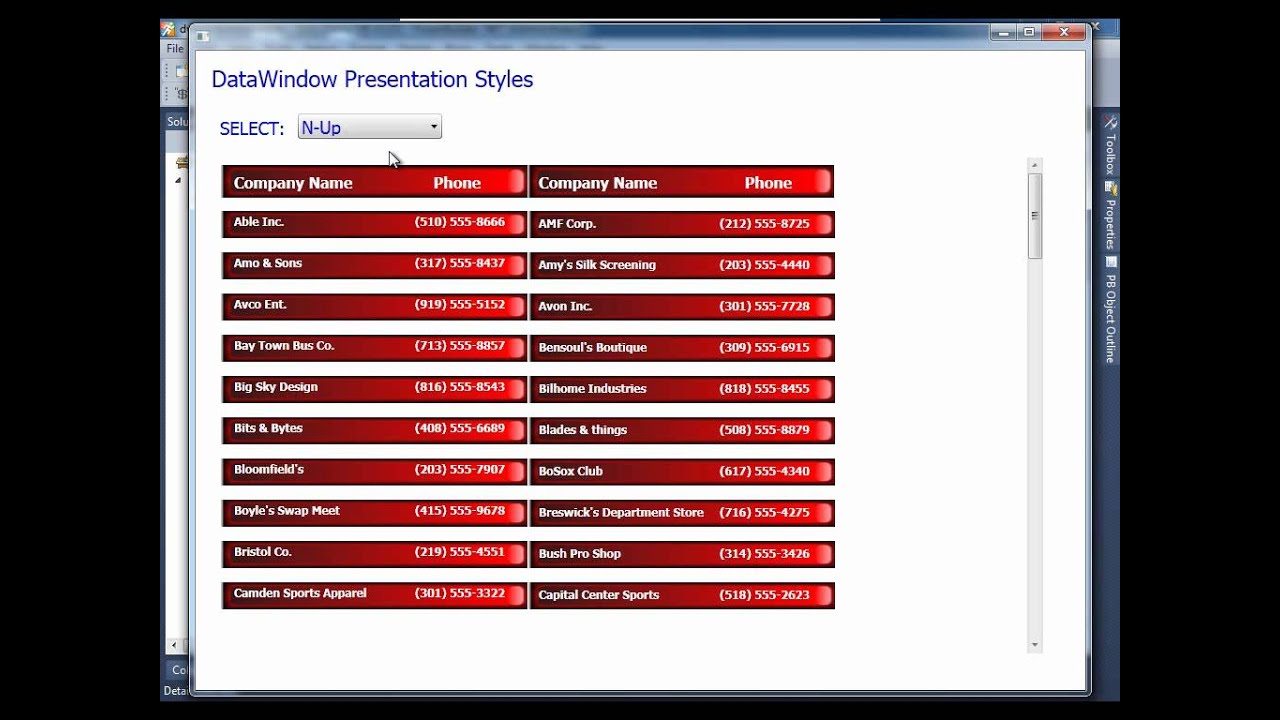 PowerBuilder - The Basics: Defining a DataWindow Object