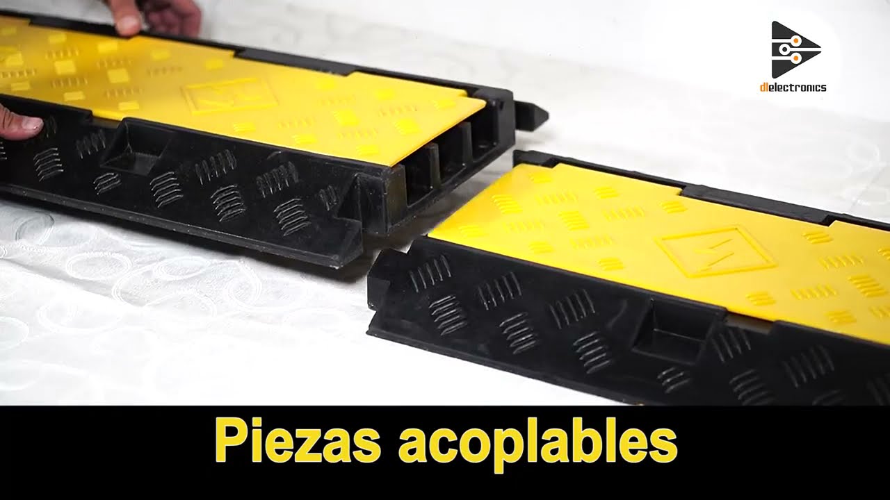 Protector de Cables - Pasacables de piso 3 vías