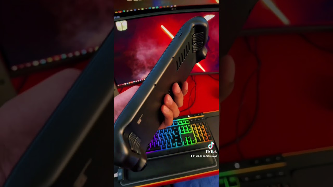 Fully custom #Steamdeck with @dbrand skin and custom UI and more! #gaming #handheldgaming