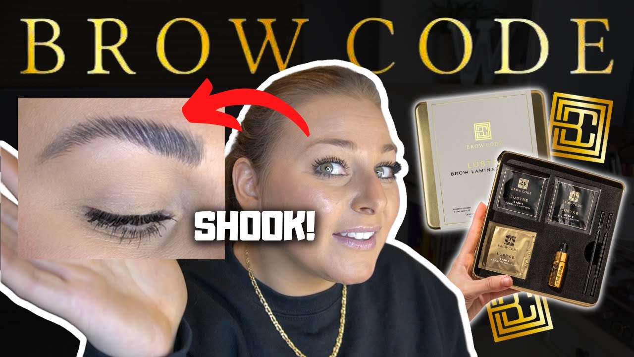 I Tried Brow Code's At Home Lustre Brow Lamination and Tint Kits | Application & Results