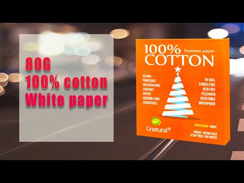 80GSM 100% Cotton Paper White