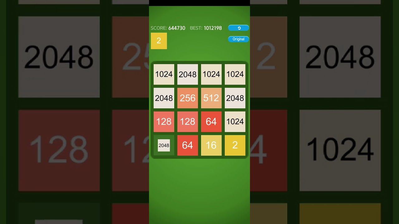 2048 Reverse: 2 Tile Achieved
