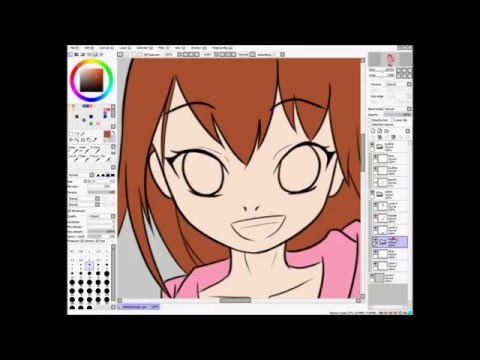 Beginner's Tutorial 3 - SAI Drawing Process - Coloring Video Lecture ...