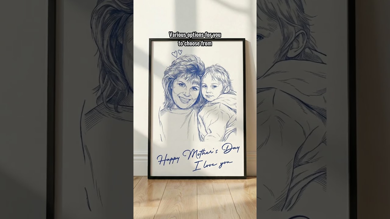 Custom Photo Mother's Day Gift For Mum, Mom, Wife | Personalized Poster