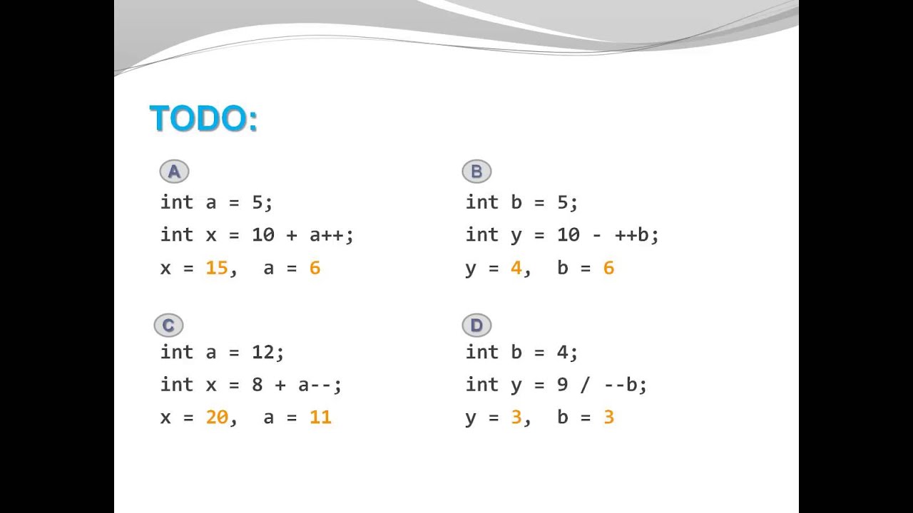Java Basics - Increment Decrement Operators