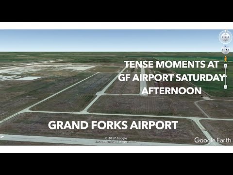 Tense Moments For People In UND Plane At GF Airport Saturday Afternoon