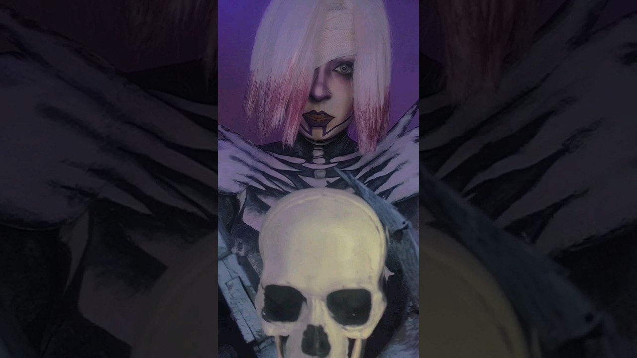 💀Rem | Death Note📓 #remcosplay #deathnotecosplay #rembodypaint #mehron @MehronMakeupOfficial