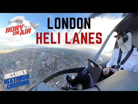 Flying a helicopter over central London | Heli lanes & Heathrow ...