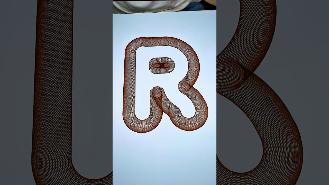 When the rotations create the perfect letter R #spirographshr #satisfying #asmr #art #spirograph