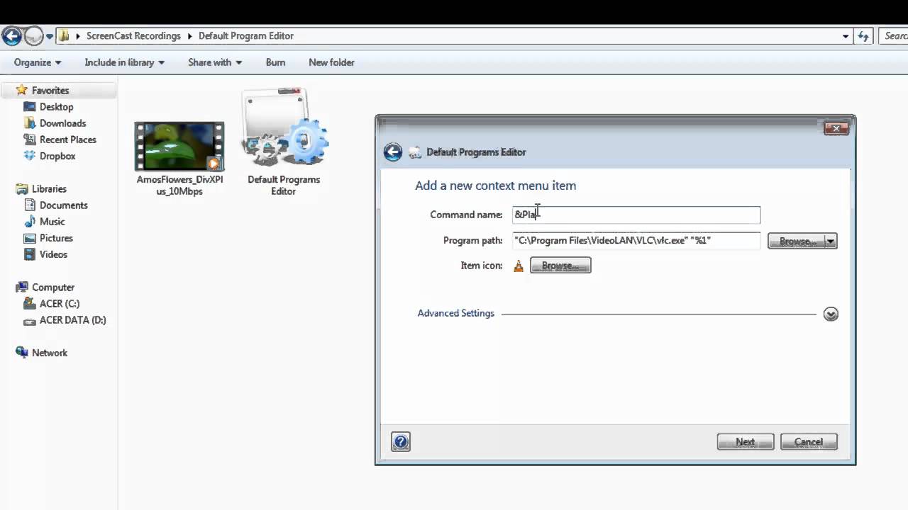 DEMO - Default Programs Editor