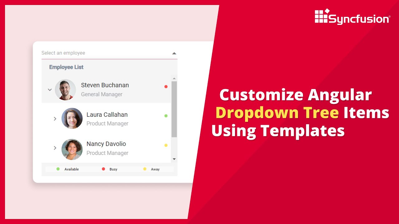 Customize Angular Dropdown Tree Items Using Templates