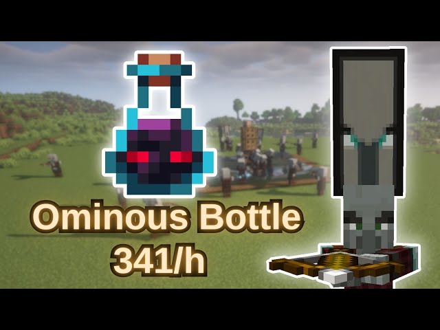 The Most Efficient Minecraft Ominous Bottle Farm: 341 Bottles/h Minecraft Map