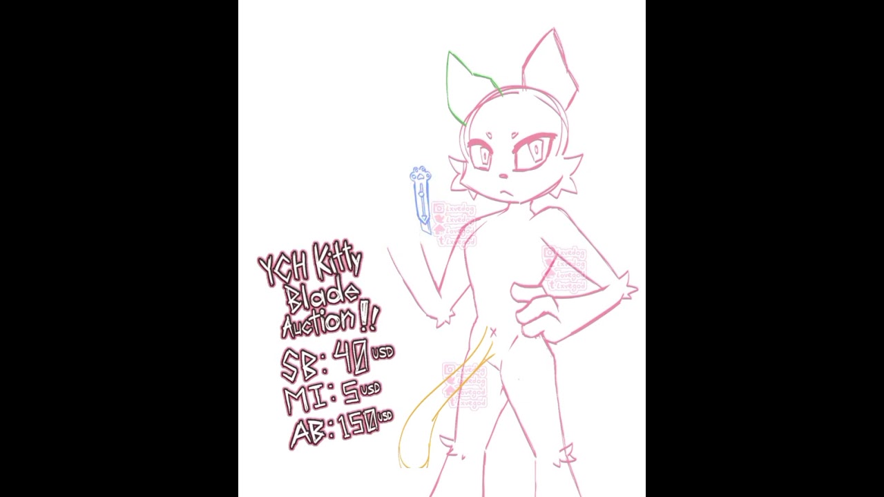 [ Kitty Blade YCH Auction ] !! – Read Description